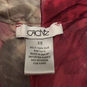 Cache | Tops | Vintage Cache Top 0 Silk Mixed Print | Poshmark